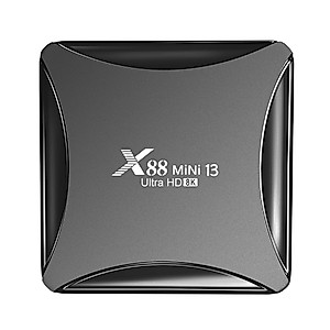 Android 13.0 TV Box,X88 Mini 13 4GB RAM 64GB ROM RK3528 Quad-Core Wifi 2.4G/5.8Ghz 8K HDR10+ Ultra HD USB Smart Home Player