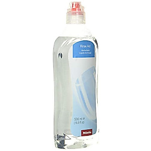 Miele Original Dishwasher Rinse Aid, for Optimal Drying and Sparkling Finish with Glass Protection Formula, 17 oz