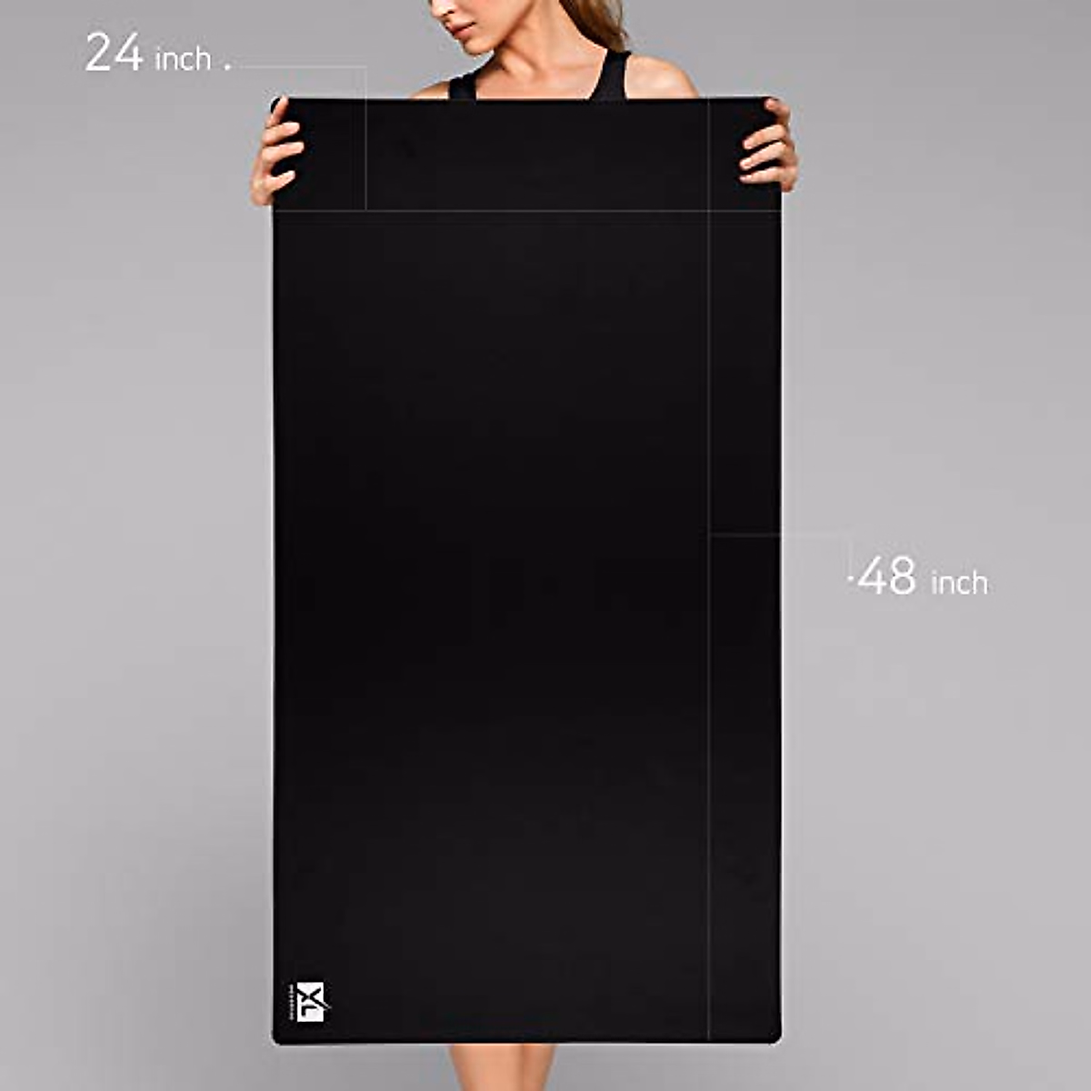 3XL Huge Mouse Pads Oversized (48''x24'') - Extra Large Gaming XXXL Mousepad for Full Desk - Super Thick Nonslip Rubber Base and Waterproof Desktop Keyboard Extended Mouse Mat (Black, XXX-Large)