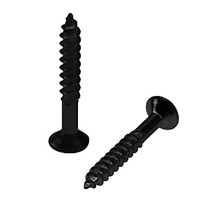 100Pcs Yootones Guitar Humbucker Pickup Ring Mounting Screws Pickup Frame Surround Screws Compatible with Epiphone Les Paul Stratocaster SG Guitar (Black)