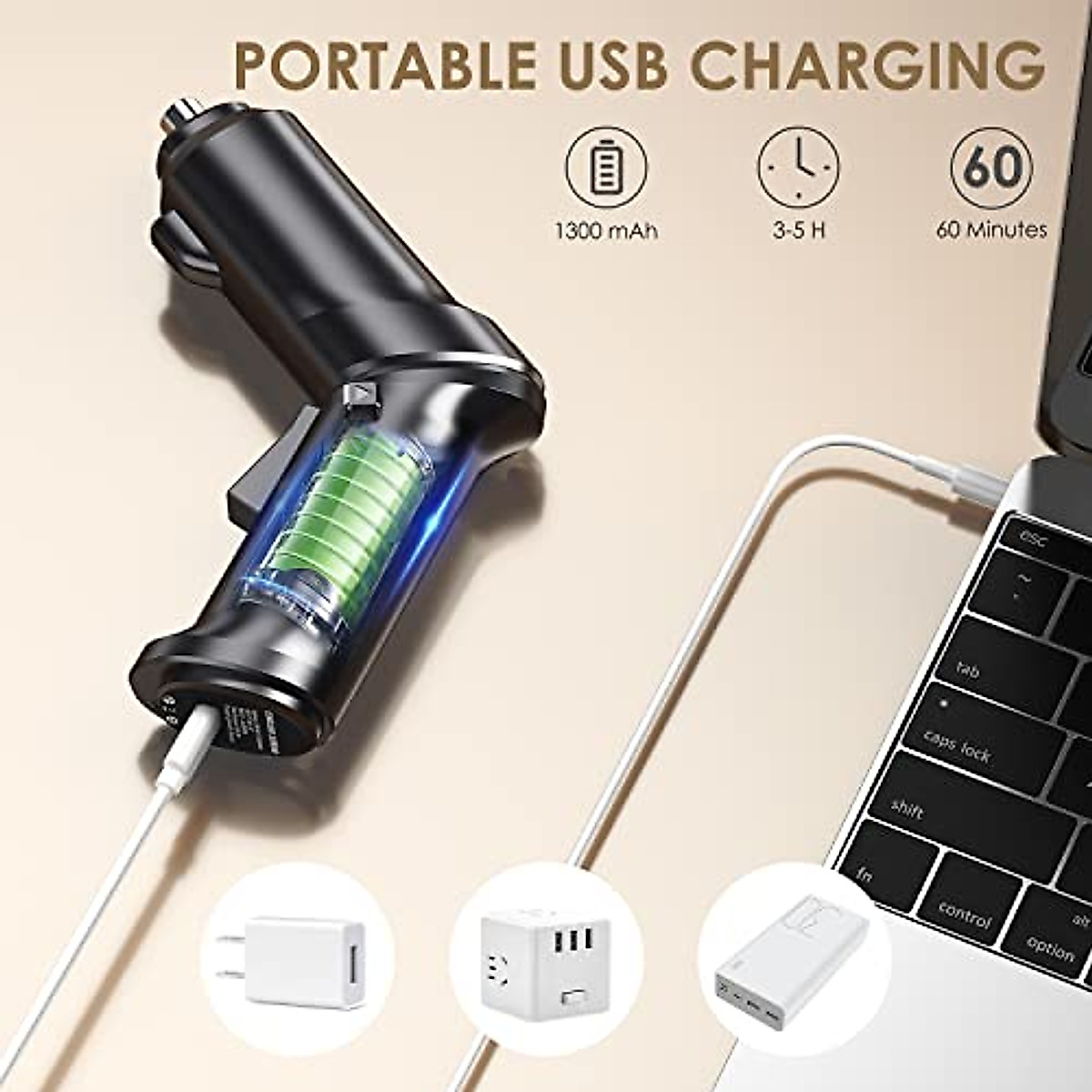 ANBEISTEE Electric Screwdriver Set, Rechargeable Cordless Screwdriver Kit with 106 pcs Bit Set, Pivoting Handle, LED Light, Carrying Case, Suitable for home DIY, Repair Tool Kit