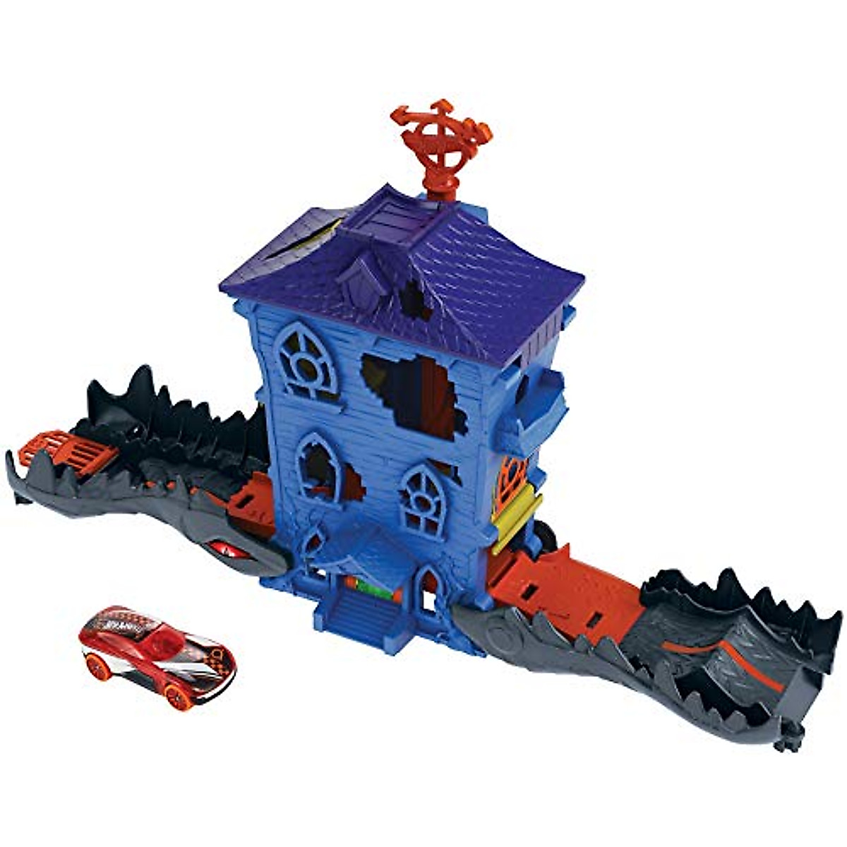 Hot Wheels Croc Mansion Attack, Playset, Multi (GJK91)