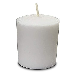 Hyoola Votive Candles - 24 Hour Burn Time - Unscented Candles Votives Bulk - Pack of 50 White Candles - European Made