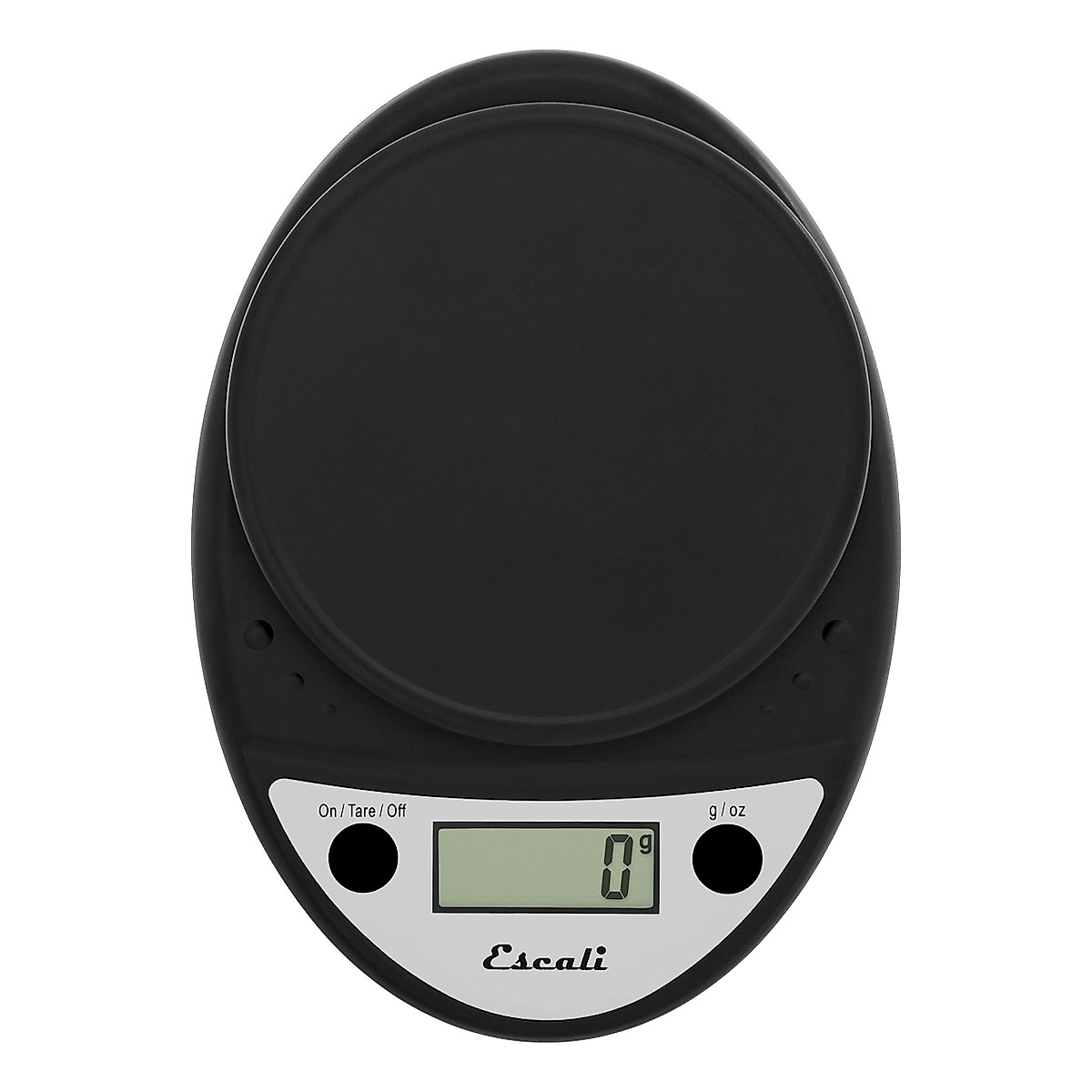 Escali Primo Digital Food Scale Multi-Functional Kitchen Scale and Baking Scale for Precise Weight Measuring and Portion Control, 8.5 x 6 x 1.5 inches, Black