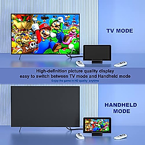 TV Docking Station for Nintendo Switch/Nintendo Switch OLED Model, 6-in-1 Switch Dock with HDMI 2.0, 100Mbps Ethernet, 2 USB-A 2.0, 1 USB 3.0,100W USB-C Charging Port, Supports YouTube On TV