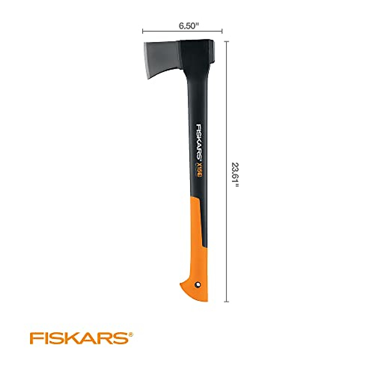 Fiskars 378571-1002 X15 Chopping Axe 23.5", 23.5 Inch, Orange/Black,Yellow/Black