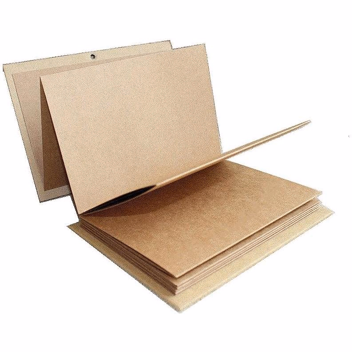 Stretchable Folding DIY Photo Album 11 x 8 inches Large Size A4 Notebook Hardcover Kraft Paper Scrapbook Anniversary Sketchbook Wedding Guest Book Birthday Valentine Gift Student Graduation Albums