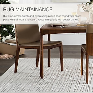 Jaipur Living Soft 8x8 Square Area Rug, Abstract, White/Ivory