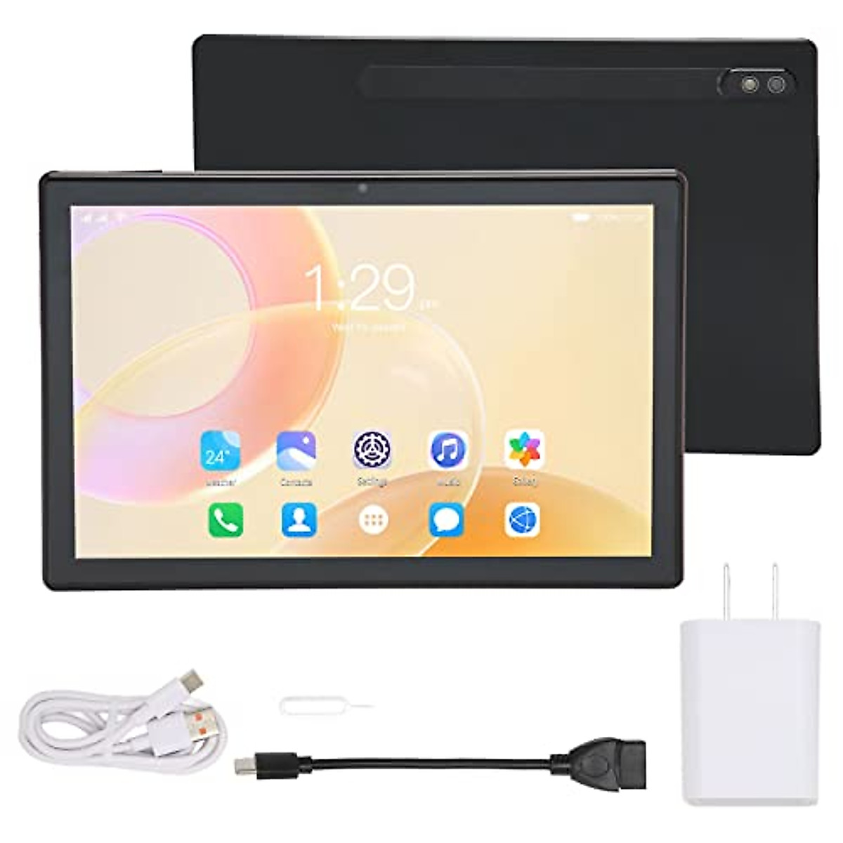 Office Tablet, 10 IPS 7000mAh 2 Card Slots Dual Camera Student Tablet 6GB RAM 256GB ROM for Work (U.S. regulations)