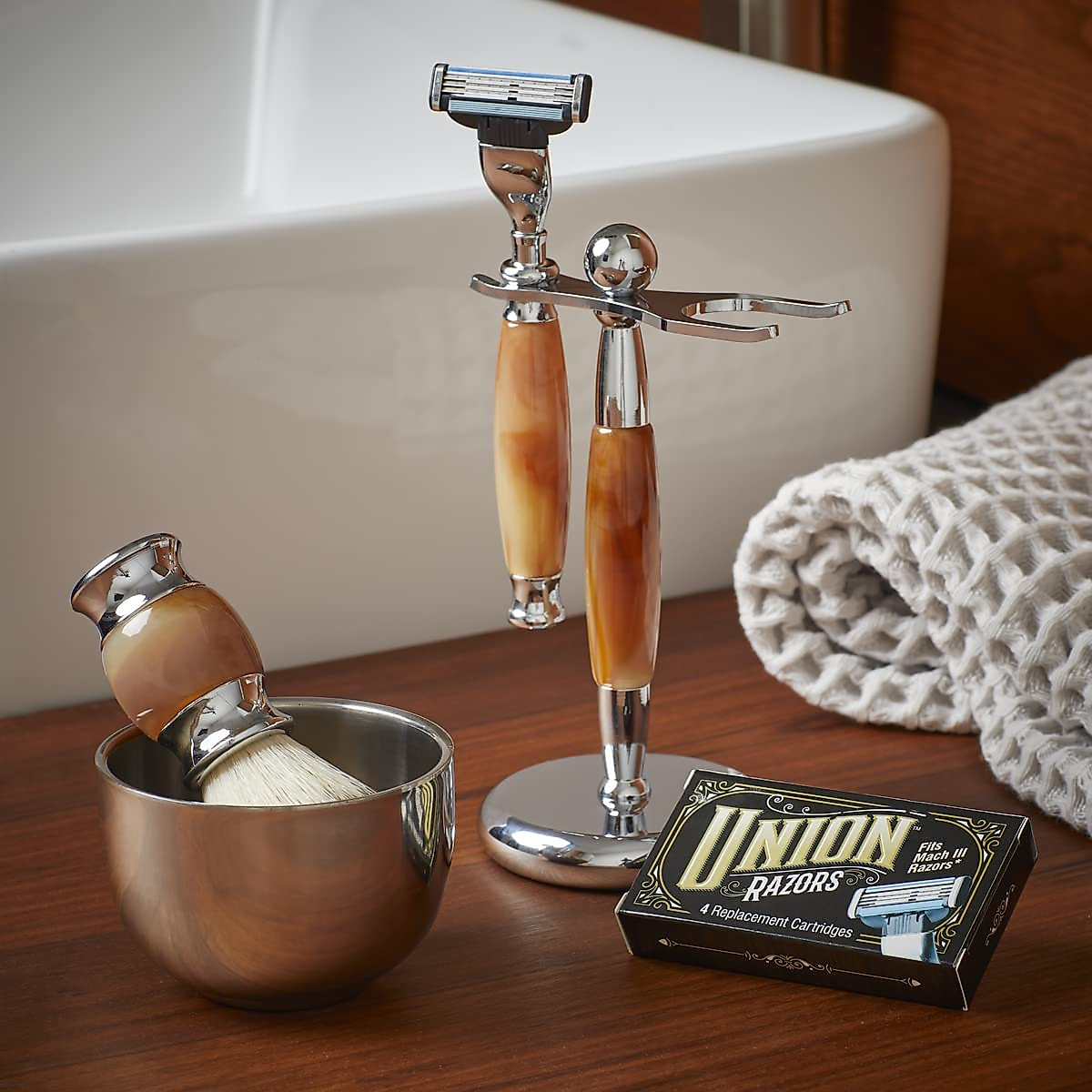 Union Razors SG3 5-Piece Razor Gift Set - Tiger Eye