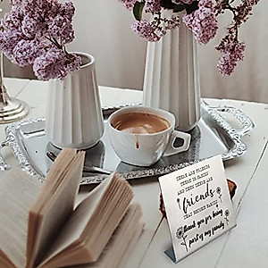 Friendship Gift for Women Friend Gifts for Your Best Friend Going Away Gifts Plaque for Coworker Women Stainless Steel Retirement Gifts Birthday Gifts for Woman Friendship Keepsake Decor