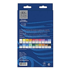 Winsor & Newton Cotman Watercolor Paint Set, 20 Colors, 5ml (0.17-oz) Tubes