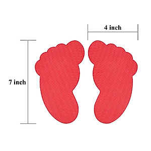 Outus 48 Pieces Carpet Feet Spots, Sit Foot Spots, Line up Spots for Classroom Floor, Carpet Markers for Teacher Supplies Classroom Rug, School Decoration (Classic)