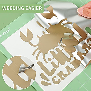 Lya Vinyl Champagne Gold Permanent Adhesive Vinyl,12" x12ft Matte Metallic Vinyl Roll for Home Decoration,Mug, Cup, Windows, Ceramics, Party Decoration