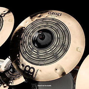 Meinl Cymbals Classics Custom Dual 18" Crash Cymbal for Drum Set, Dark/Brilliant — Made in Germany — B12 Bronze, 2-Year Warranty, (CC18DUC)