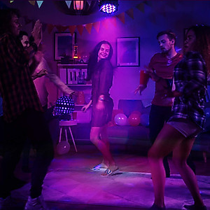 LUNSY RGB Stage Lighting 2Pack, 36LED Dj Par Lights, Uplighting for Events, Sound Activated, Remote and DMX Control, for Wedding, Party, Concert, Festival