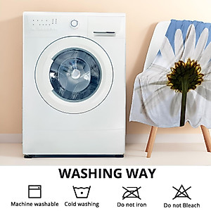 MIEPOS Cute Ghost Floral Throw Blanket,50x60in,Soft,Lightweight Flannel,Adorable Flower Blankets - Gifts for Kids Girls,for Couch Office Travel,Living Room Halloween Festive Decor