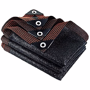 90% Shade Cloth 10 ft X 12 ft Shade Tarp Black Taped Edge with Grommets