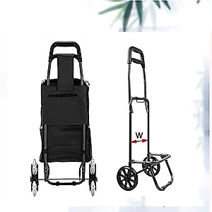 THEGA Shopping Trolley Replacement Bag with Side Pockets - 38L Trolley Bags for Shopping Cart, Portable Waterproof Oxford Cloth Waterproof Storage Bag, Trolley Accessories, Folding Storage Bags