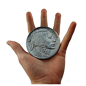 Loftus International Jumbo 3" Indian Head Buffalo Nickel Fake Play Coin