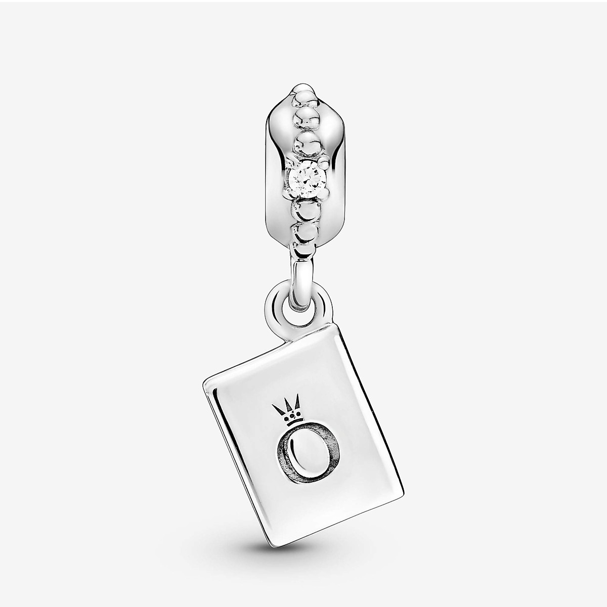 PANDORA Jewelry Passport Travel Dangle Cubic Zirconia Charm in Sterling Silver