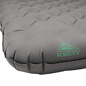 Kelty Kush Queen Air Bed W/Battery-Powered Pump, PVC-Free Queen Air Mattress, Comfy and Plush 6-inch Pad, Carry Bag Included - Indoor/Outdoor Camping Air Bed