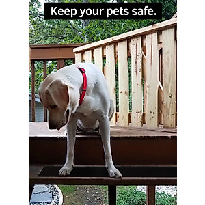 8”x30” Stair Treads Non-Slip Outdoor Tape – (10-Pack) Black Anti-Slip Strips