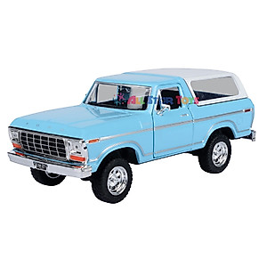 1978 Ford Bronco 1:24 Diecast Model Car SUV Motormax 79373 (Light Blue)
