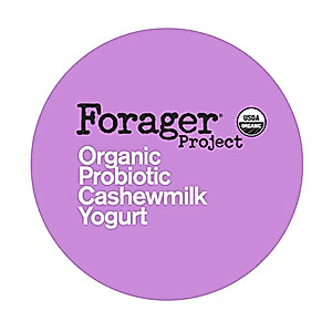 Forager Project Organic Cashewmilk Yogurt, Unsweetened Vanilla Bean, 24-Ounce