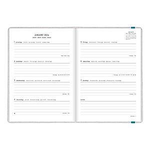 Letts of London Raw Weekly/Monthly Planner, 12 Months, January to December, 2024, Sewn Binding, A5 Size, 8.25" x 5.875", Multilingual, Grey (C082307-24)