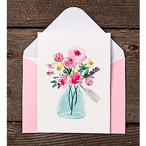 Blank Cards with Envelopes - 48 Floral Blank Note Cards with Envelopes – 4 Assorted Cards for All Occasions! Blank Notecards and Envelopes Stationary Set for Personalized Greeting Cards-4x5.5"