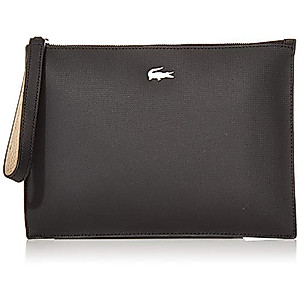 Lacoste Women's Anna Clutch Bag, Tuareg Grey Chine/Grey Chine-Calla Pink