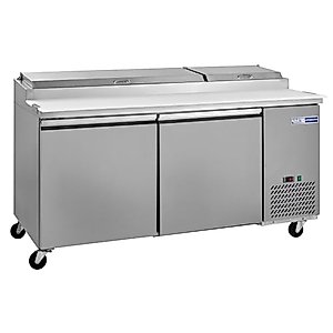 Kratos Refrigeration 69K-763 Commercial 71" W Pizza Prep Table, 9 Pan Capacity