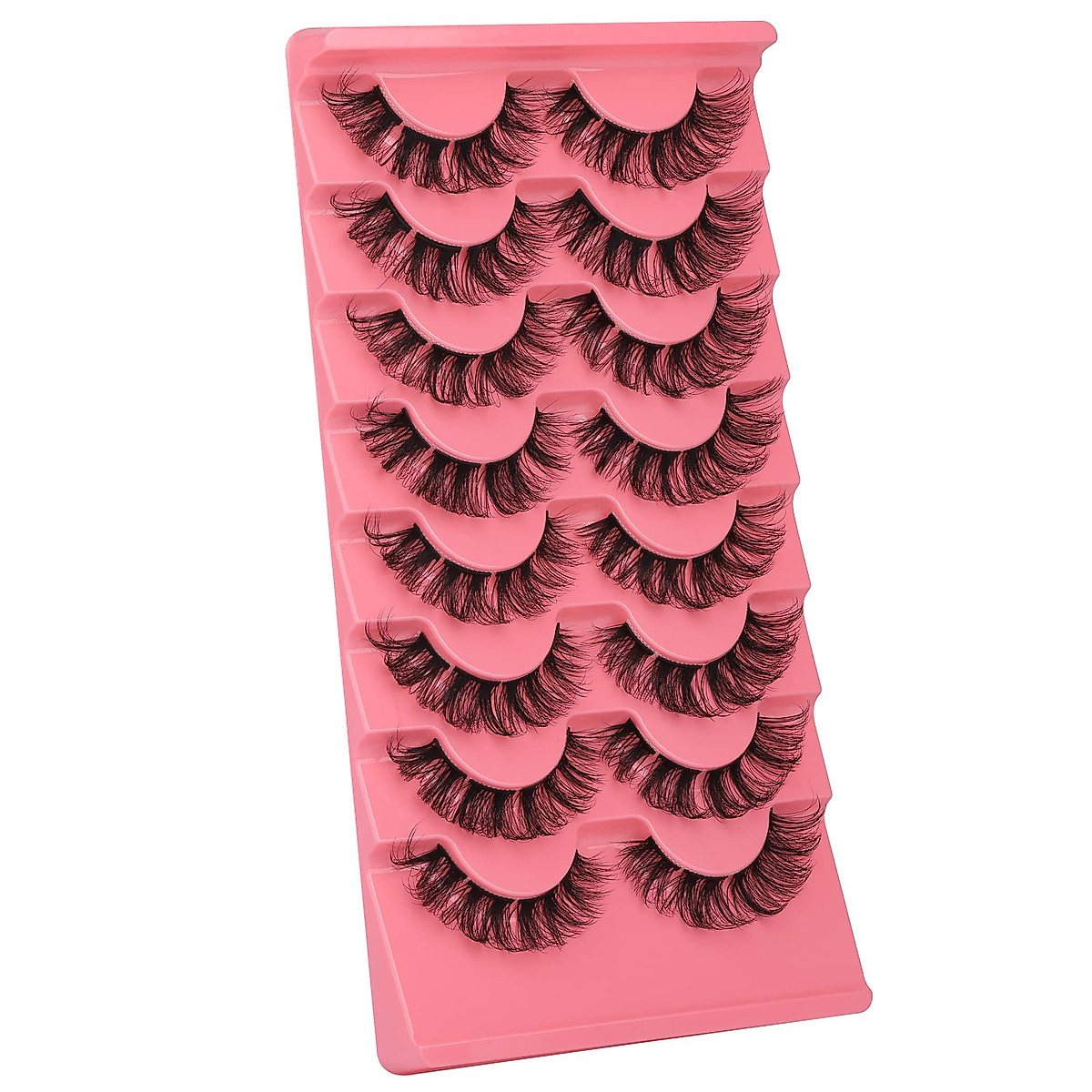 Cluster Lashes Natural Look Wispy Cat Eye Lashes Extensions Fluffy False Eyelashes Individual Lashes Strips DIY Lashes Pack Natural Lashes Clusters 8 Pairs by Newcally