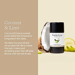 Each & Every All Natural Deodorant - Aluminum Free Deodorant for Women & Men - The Mini Starter Set - Sensitive Skin Friendly Multipack with All Our Best Sellers - Travel Size (5 Pack, 0.5 Oz Each)