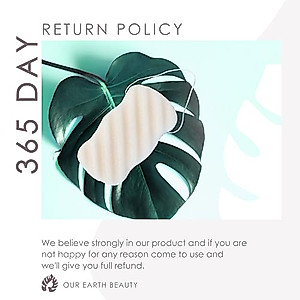 Konjac Body Sponge (2 Pack) | 100% Natural & Dye Free | Non-Toxic | Biodegradable | Eco-Friendly | Plastic Free Packaging