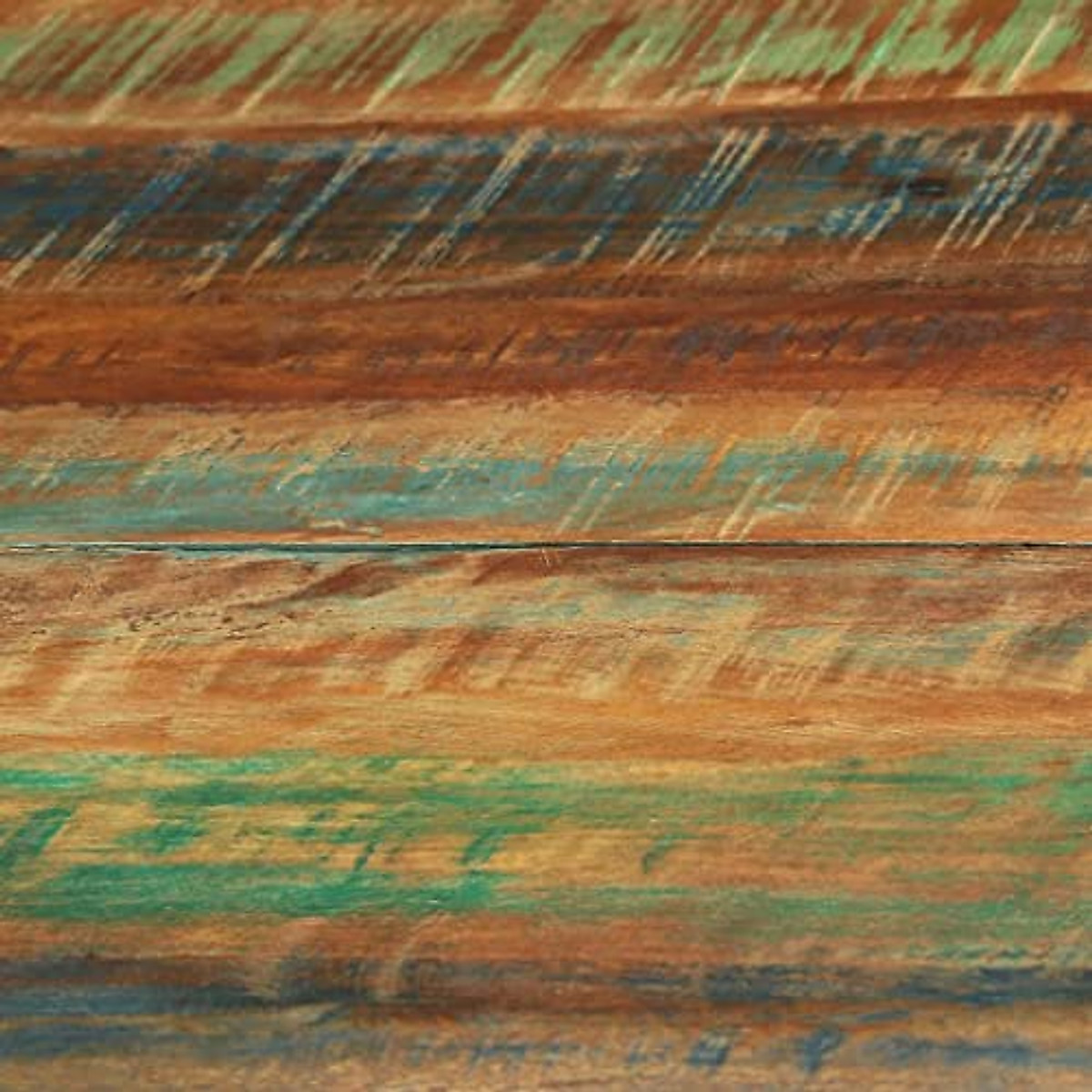 YPWRENH Bar Table Kitchen End Tables Dining Table Ø43.3"x30.7" Solid Wood Reclaimed and Steel for Dining Room, Kitchen or Living Room