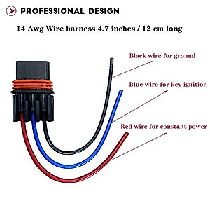 Pulse Power Plug Pigtail Connector Replacement for 2018 2019 2020 2021 Polaris Ranger XP 1000 / RZR RS1 Pro/General Bus Bar plugs Power Wire Harness Connector (3 pcs)