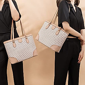 Lacel Urwebin Bags for Women Fashion Designer White Large Capacity Tote Top Handle Satchel Leather Shoulder Bag Handbag