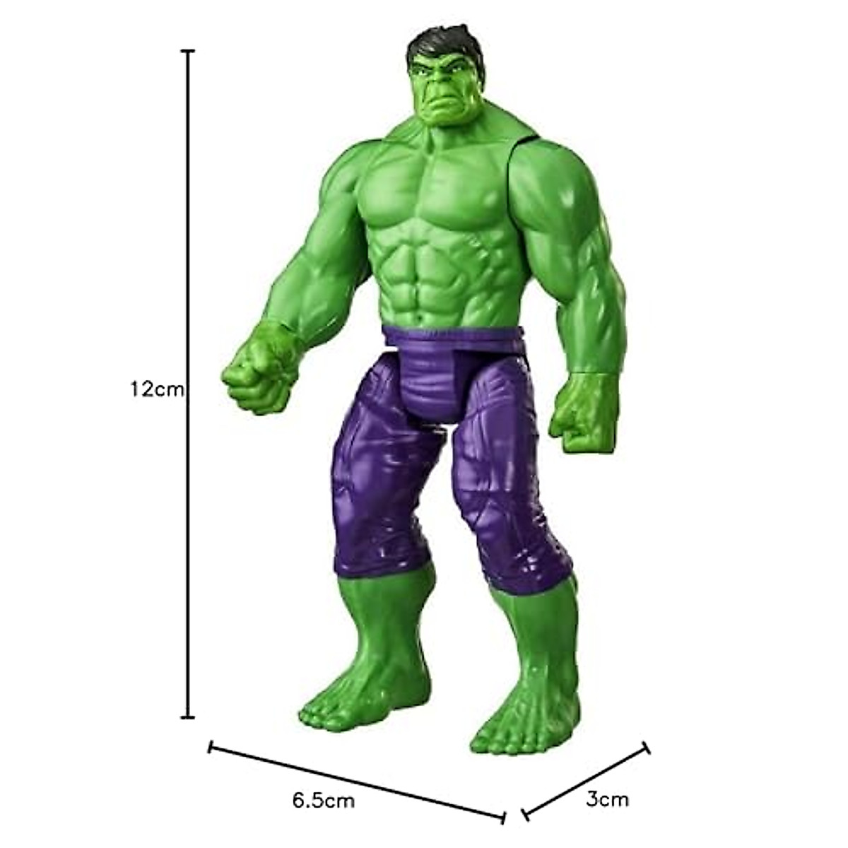 Marvel Avengers Titan Hero Series Blast Gear Deluxe Hulk Action Figure, 30-cm Toy, Inspired ByMarvel Comics, for Children Aged 4 and Up,Green
