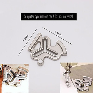 Industrial Sewing Machine Gauge Locator Computer Flat Car Synchronous Car Universal Multi-Function Sewing Machine Three Corner Guide Gauge Accessories with Screws