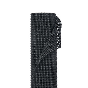 Con-Tact Brand Grip-N-Stick Durable Self-Adhesive Non-Slip Shelf and Drawer Liner, 18" x 4', Black, 6 Rolls