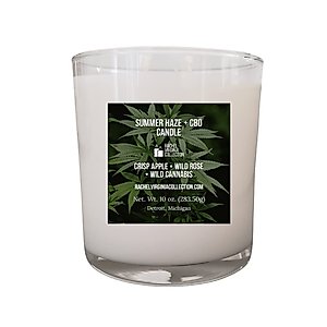 Summer Haze + CBD Soy Candle 10 oz.