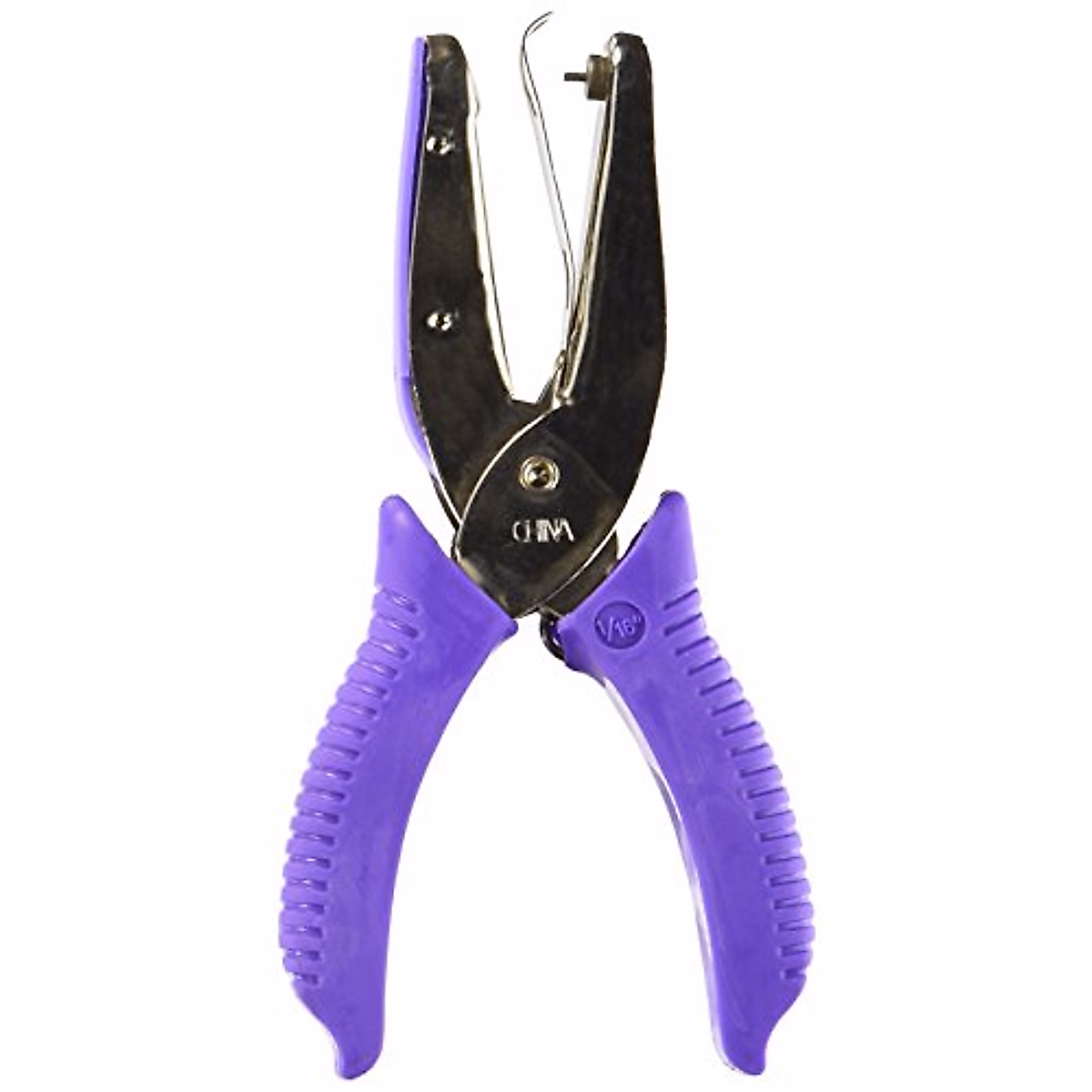 McGill 53200 1/16-Inch Round Hand Punch with 2-Inch Reach, Purple, 0.75 H x 6.5 L x 3.25 W