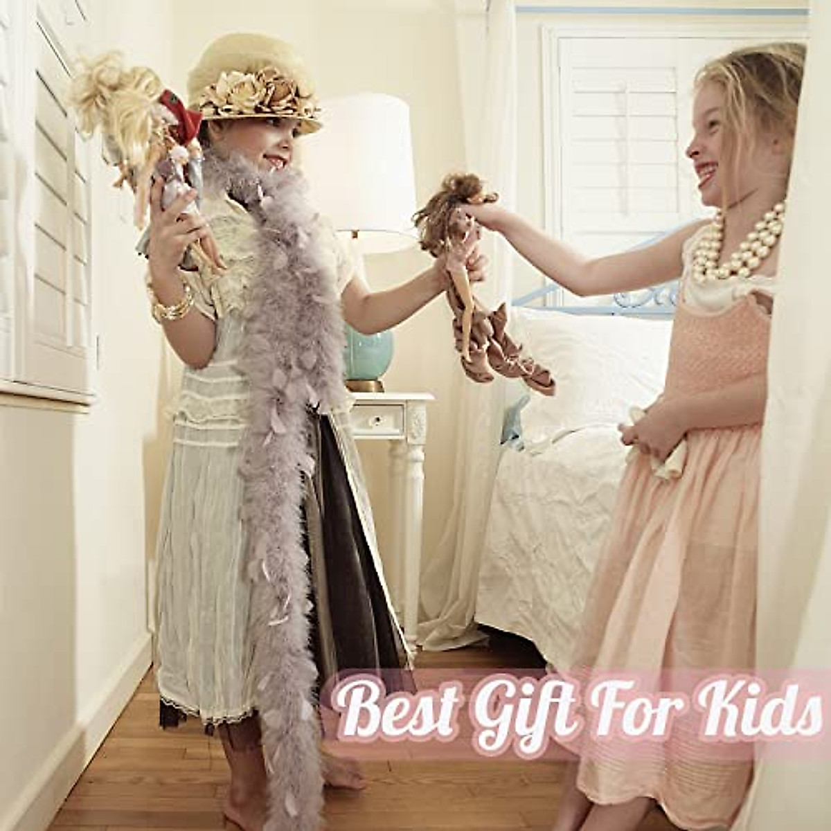 28 PCS Handmade Doll Clothes and Accessories for Barbie Including 1 Fashion Dress 2 Party Dress 3 Outfits Tops and Pants 10 Pair of Shoes 12 Accessories in Random for 11.5 Inch Dolls