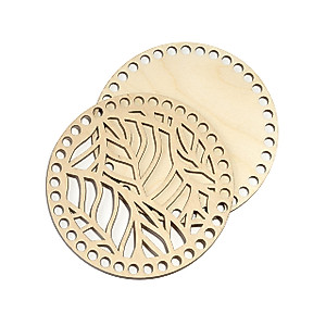 Premium Baltic birch plywood Round Wooden Basket Bottoms and lids set, solid wooden base for DIY Crochet