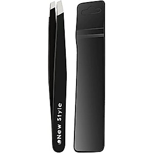 New Style Tweezers For Women And Men – Precision Professional Stainless Steel Slant Eyebrow Tweezer - Hair Remover For Eyebrows, Facial Hairs, Chin, Brow Shaping