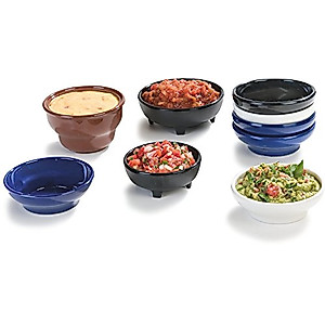 Carlisle FoodService Products 087503 Melamine Salsa Dish, 5 oz. Capacity, Black (Case of 48)