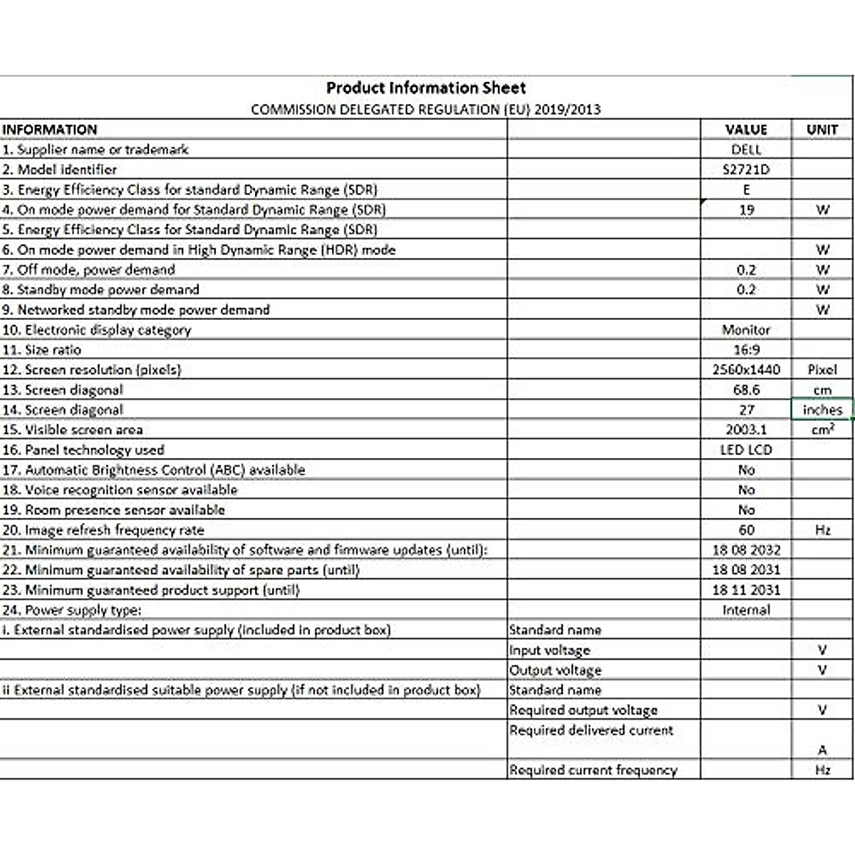 Dell S2722DC 27 USB-C Monitor QHD 2560x1440- S2722DC