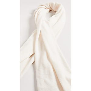 White + Warren Women's Cashmere Travel Wrap Scarf, Soft White, One Size